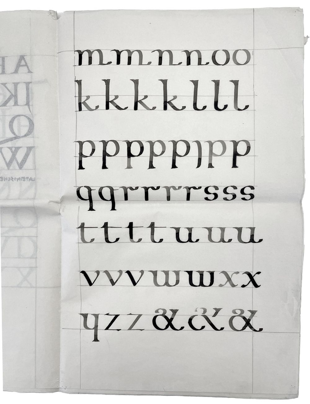 Anna Simons: handwriting samples; Klingspor Museum © UN/SEEN