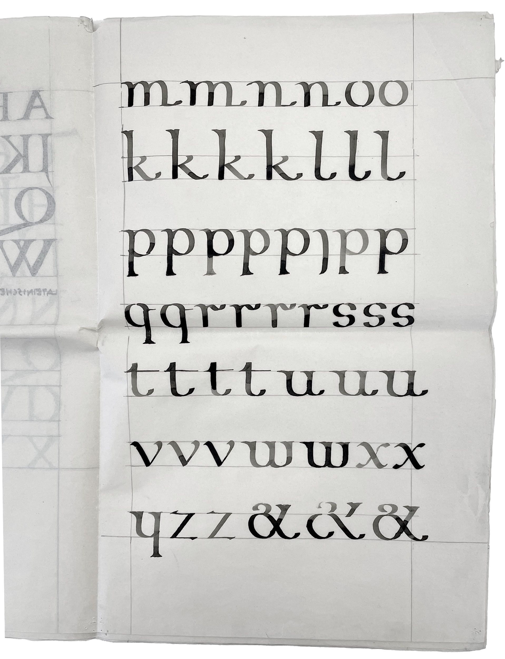 Anna Simons: handwriting samples; Klingspor Museum © UN/SEEN